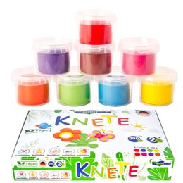 miniHeld Knete f&uuml;r Kinder 800g Vegan Knete Set in 8 verschiedenen Farben ab 2J