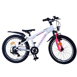 Volare Kinderfahrrad XC Race 20 Zoll Kinderrad in Wei&szlig; Pink Fahrrad