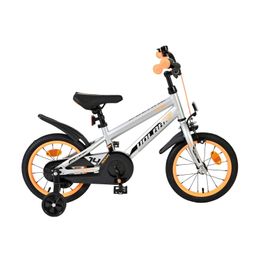Volare Kinderfahrrad Rocky f&uuml;r Jungen 14 Zoll Kinderrad in Grau