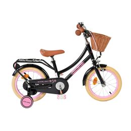 Volare Kinderfahrrad Excellent f&uuml;r M&auml;dchen 14 Zoll Kinderrad in Schwarz