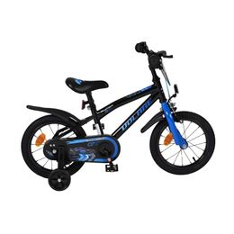 Volare Kinderfahrrad Super GT f&uuml;r Jungen 14 Zoll Kinderrad in Blau