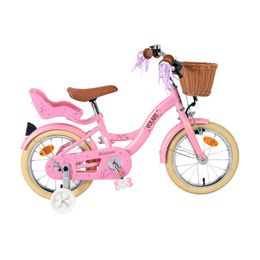 Volare Kinderfahrrad Blossom f&uuml;r M&auml;dchen 14 Zoll Kinderrad in Rosa