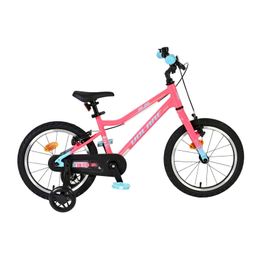 Volare Kinderfahrrad Milano f&uuml;r M&auml;dchen 16 Zoll Kinderrad in Rosa, Zwei Handbremsen