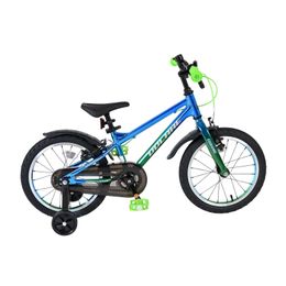 Volare Kinderfahrrad Chrome f&uuml;r Jungen 16 Zoll Kinderrad in Blaugr&uuml;n, Zwei Handbremsen