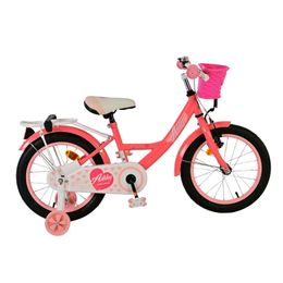 Volare Kinderfahrrad Ashley f&uuml;r M&auml;dchen 16 Zoll Kinderrad in Rosa/Rot
