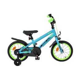 Volare Kinderfahrrad Rocky f&uuml;r Jungen 14 Zoll Kinderrad in Gr&uuml;n