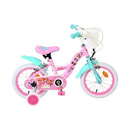 Volare Kinderfahrrad Paw Patrol f&uuml;r M&auml;dchen 14 Zoll Kinderrad in Rosa, Zwei Handbremsen