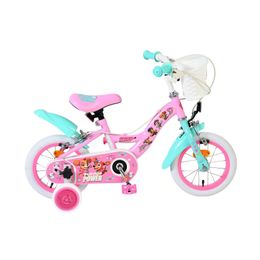 Volare Kinderfahrrad Paw Patrol f&uuml;r M&auml;dchen 12 Zoll Kinderrad in Rosa, Zwei Handbremsen