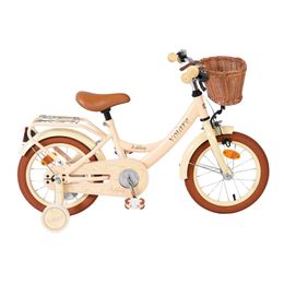 Volare Kinderfahrrad Ashley f&uuml;r M&auml;dchen 14 Zoll Kinderrad in Creme