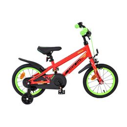 Volare Kinderfahrrad Rocky f&uuml;r Jungen 14 Zoll Kinderrad in Rot