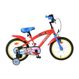Volare Kinderfahrrad Paw Patrol f&uuml;r Jungen 16 Zoll Kinderrad in Rot Blau
