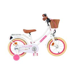 Volare Kinderfahrrad Excellent f&uuml;r M&auml;dchen 14 Zoll Kinderrad in Wei&szlig;