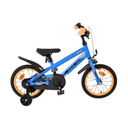 Volare Kinderfahrrad Rocky f&uuml;r Jungen 14 Zoll Kinderrad in Blau