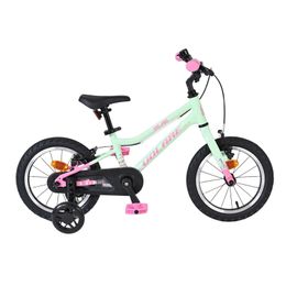 Volare Kinderfahrrad Milano f&uuml;r M&auml;dchen 14 Zoll Kinderrad in Mintgr&uuml;n, Zwei Handbremsen