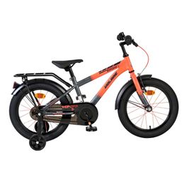 Volare Kinderfahrrad Thombike f&uuml;r Jungen 16 Zoll Kinderrad in Orange-Grau