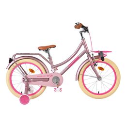 Volare Kinderfahrrad Excellent f&uuml;r M&auml;dchen 18 Zoll Kinderrad in Mattrosa