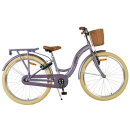 Volare Kinderfahrrad Blossom f&uuml;r M&auml;dchen 26 Zoll Kinderrad in Lila, Zwei Handbremsen