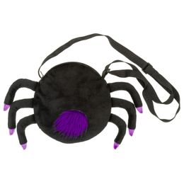 buttinette Tasche "Spinne", schwarz-lila