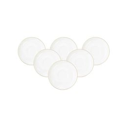 Seltmann Weiden Teeuntertassen Liberty Goldrand &oslash; 13 cm 6er Set