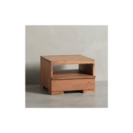 KADIMA DESIGN Nachtkonsole NAKO Massivholz: Schublade, Ablage, Landhausstil, pflegeleicht, montiert geliefert