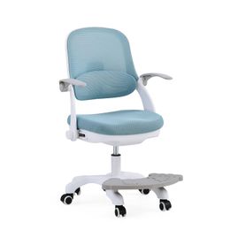 hjh OFFICE Kinderdrehstuhl Kiddy Smart Step Stoff / Netzstoff mit abklappbaren Armlehnen