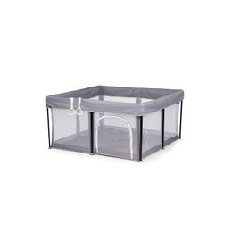 Chipolino Laufstall Vibe Set Spielmatte 120 x 120cm Krabbelmatte Tasche waschbar grau