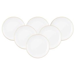 Seltmann Weiden Speiseteller Liberty Goldrand &oslash; 27,5 cm 6er Set