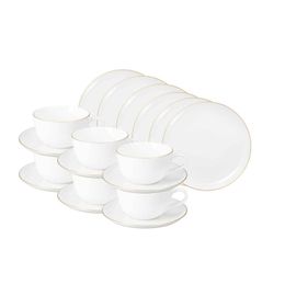 Seltmann Weiden Teeservice Liberty Goldrand 280 ml 18-tlg.