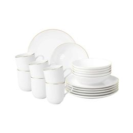 Seltmann Weiden Fr&uuml;hst&uuml;cks-Set Liberty Goldrand 18-tlg.