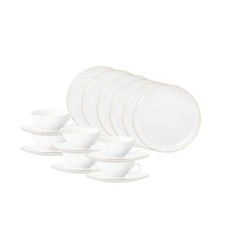 Seltmann Weiden Teeservice Liberty Goldrand 140 ml 18-tlg.