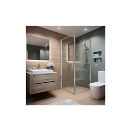 Home Deluxe Duschkabine LIVIA Chrom - 100 x 195 cm