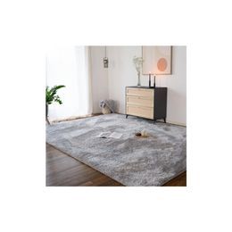 Home Deluxe Hochflor Teppich SOFI - 230 x 160 cm Dunkelgrau