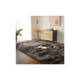 Home Deluxe Hochflor Teppich SOFI - 230 x 160 cm Anthrazit