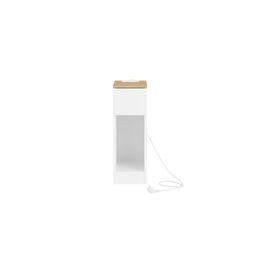 sobuy Nachttisch mit 1 Schublade Wei&szlig; 35x20x60cm Minimalistisch