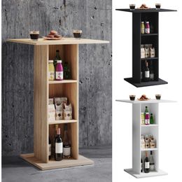 Vcm Holz Bartisch Stehtisch Ma&szlig;e ca. H. 108 x 70 x 70 cm hoher Tisch - Standos