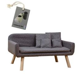 Rohrschneider Hundesofa Hundecouch Chicago mit Gratis-Beigabe grau/ grau