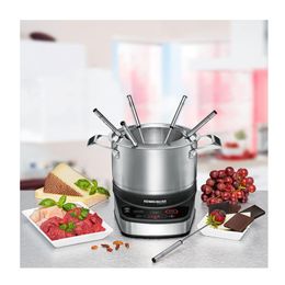 Rommelsbacher F 1200 Elektro-Fondue-Set Edelstahl / schwarz