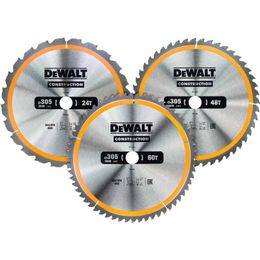 DeWalt Kreiss&auml;geblatt-Set 305 x 30 mm 3-tlg.
