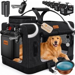 LOVPET&reg; Hundebox Hundetransportbox faltbar Inkl.Hundenapf Transporttasche Hundetasche Transportbox f&uuml;r Haustiere, Hunde und Katzen Haustiertransportbox