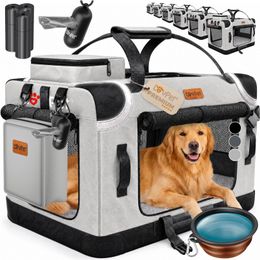 LOVPET&reg; Hundebox Hundetransportbox faltbar Inkl.Hundenapf Transporttasche Hundetasche Transportbox f&uuml;r Haustiere, Hunde und Katzen Haustiertransportbox