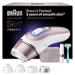 Braun Smart IPL Skin i&middot;expert, professionelle Haarentfernung, 4 smarte Aufs&auml;tze, PL7432 IPL Haarentferner (Intelligentes IPL zur Laser-Haarentfernung f&uuml;r zu Hause, 3 Einstellungen und spezielle Aufs&auml;tze f&uuml;r jeden K&ouml;rperbereich, mit Smart Flex Aufsatz, 3 Au