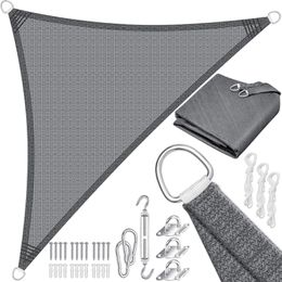 Kesser&reg; Sonnensegel Sonnenschutz Windschutz HDPE Gewebe wasserabweisend & windabweisend 5-Fach quer vern&auml;ht robust & stabil Schattenspender Garten Balkon Terrasse