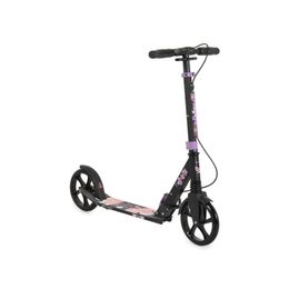 Byox Kinderroller Spooky klappbar, bis 100 kg, Bremse, Sto&szlig;d&auml;mpfer vorne, lila