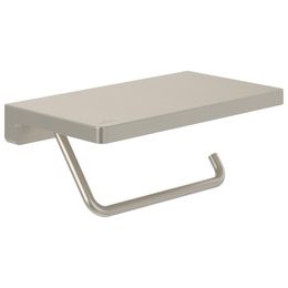Villeroy & Boch Villeroy und Boch Elements Striking Toilettenpapierhalter TVA15202300064 200x110x79mm, mit Ablage, brushed nickel black