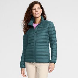 LANDS' END Ultraleichte verstaubare Wanderweight&trade; Daunenjacke, Damen, size: regular, Gr&uuml;n, Nylon, by Lands' End