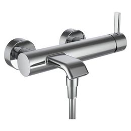 Laufen MEDA Wannenarmatur-Set HF506660100600 Aufputz, mit Schlauch und Handbrause, chrom
