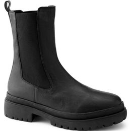 LANDS' END Chelsea-Boots aus Leder f&uuml;r Damen, Damen, size: regular, Schwarz, Leder, by Lands' End