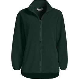 LANDS' END Teddyfleece-Jacke mit Rei&szlig;verschluss in Plus-Gr&ouml;&szlig;e, Damen, size: plus, Gr&uuml;n, Polyester, by Lands' End