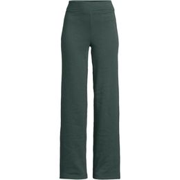 LANDS' END Serious Sweats Straight Fit Thermohose f&uuml;r Damen, Damen, size: regular, Gr&uuml;n, Baumwoll-Mischung/Polyester-Mischung, by Lands' End