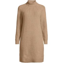 LANDS' END Boucl&eacute;-Kleid f&uuml;r Damen, Damen, size: regular, Braun, Baumwoll-Mischung/Woll-Mischung/Nylon-Mischung, by Lands' End